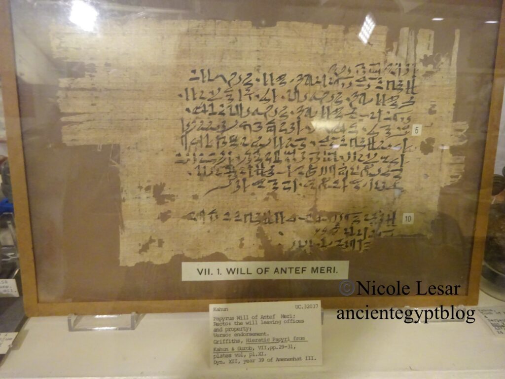 The Will of Mery - Ancient Egypt Blog